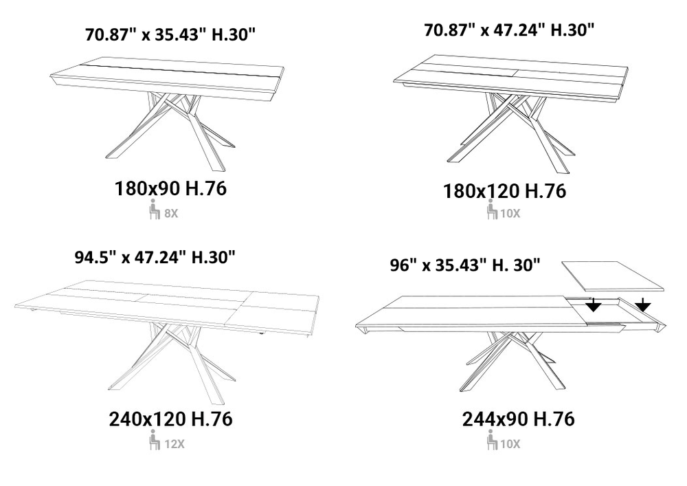 Lungo Largo Expandable Dining Table – italydesign
