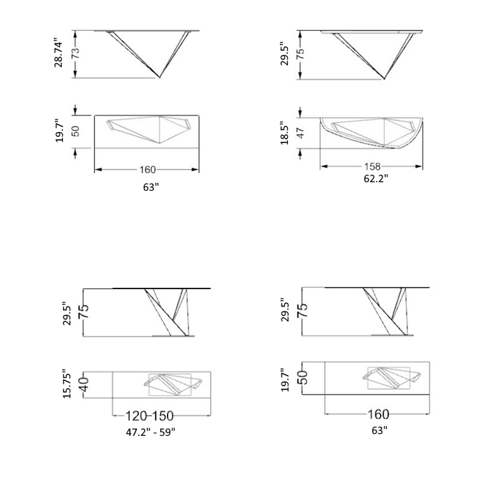Prisma Steel Console – italydesign