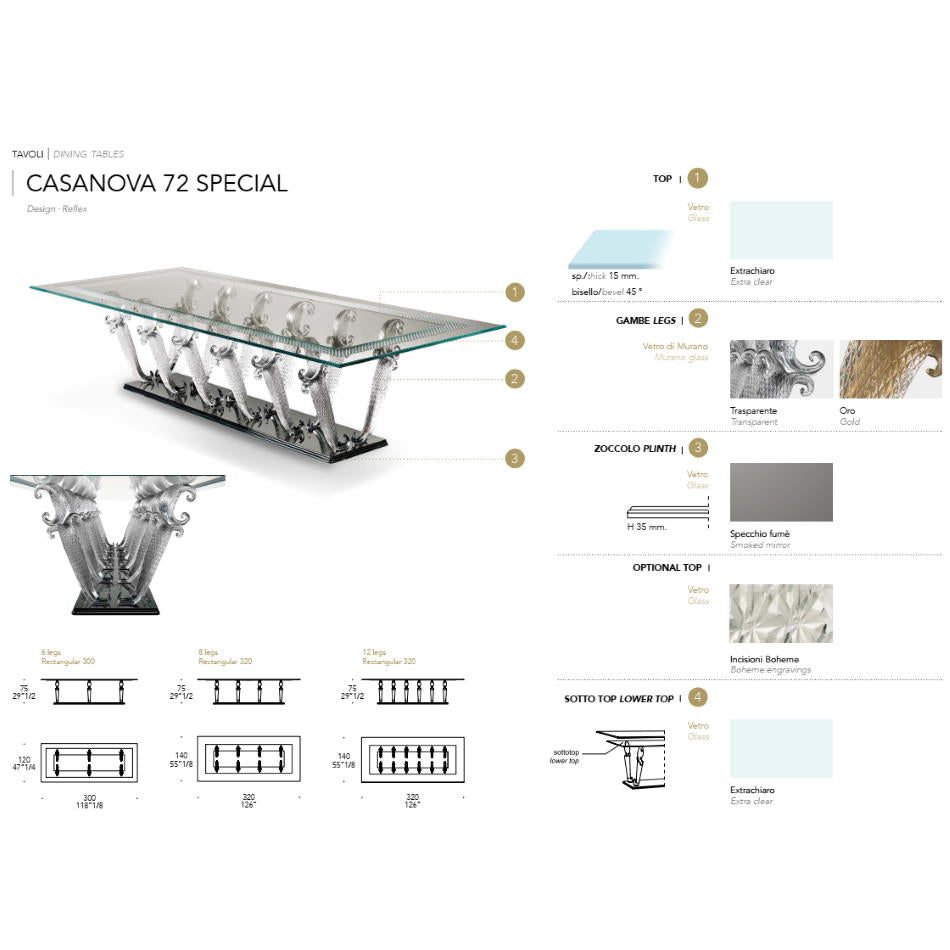 Luxury Furniture: Casanova 72 Dining Table | italydesign.com